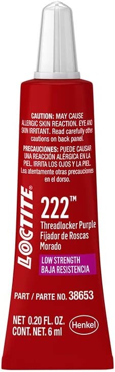 Loctite 222 Threadlocker for Automotive: High-Temperature, Low-Strength ...