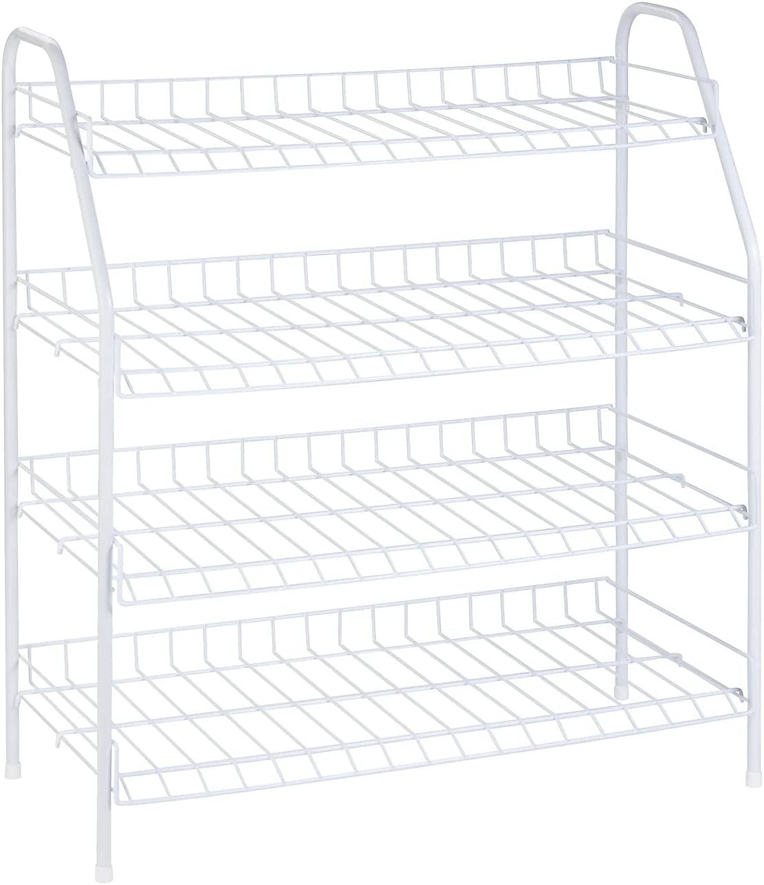 Honey-Can-Do 4-Tier Storage Rack, White SHO-09490 White, 40 lbs Deals ...