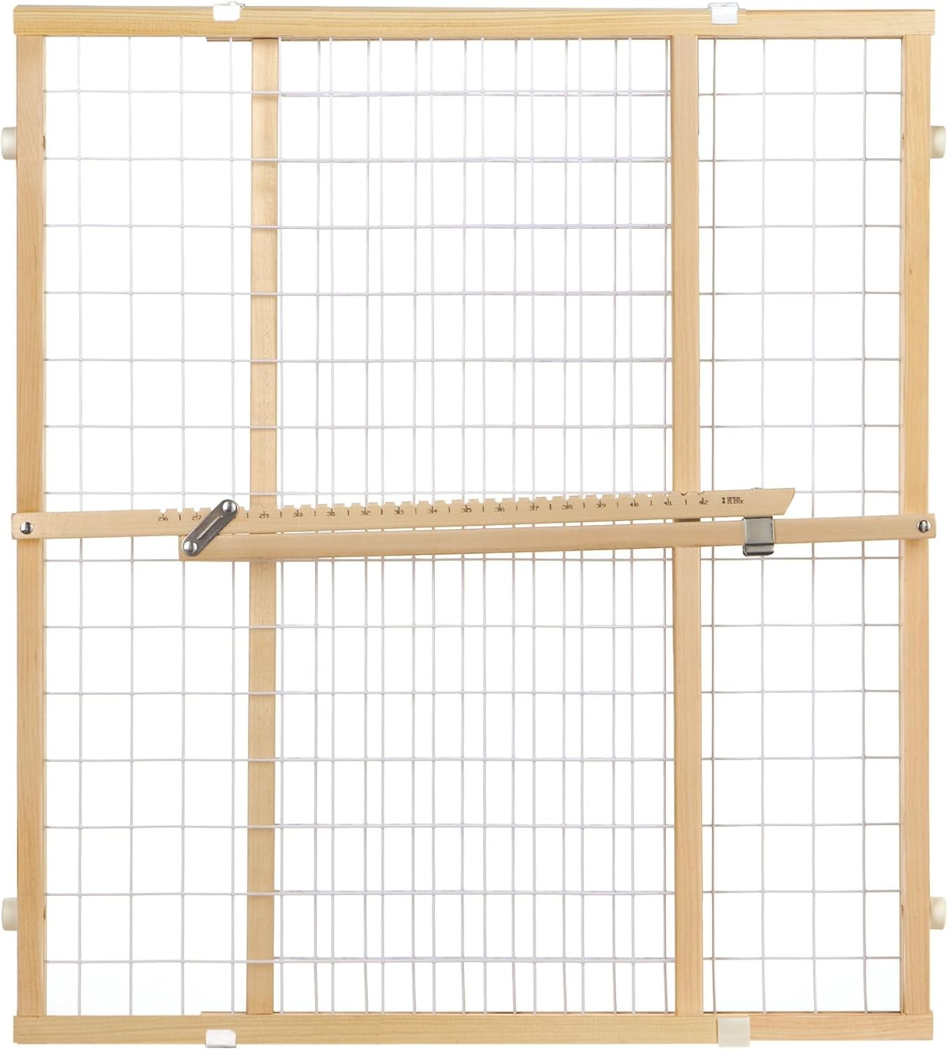 Toddleroo by North States - Extra-Wide Wire Mesh Wooden Baby Gate ...