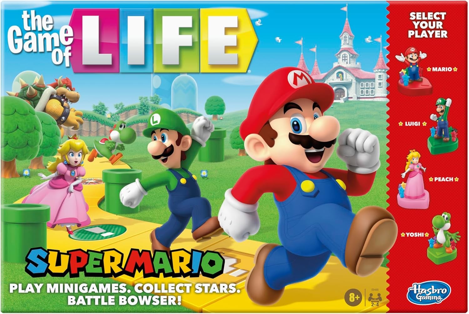 Hasbro Gaming The Game of Life: Super Mario Edition Board Game for Kids ...