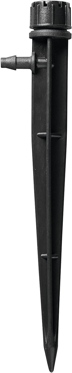 Orbit 67105 1/4" Barb Multi-Stream Drip Emitter on 6" Stake, 5 Pack ...
