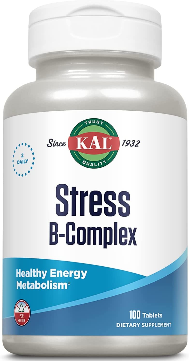 KAL Stress B Complex Vitamin Supplement, Vitamin B Complex for Energy ...