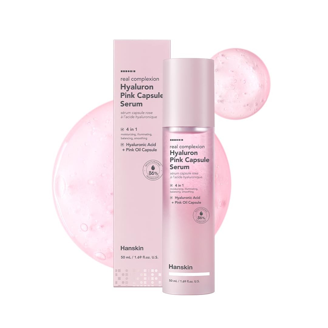 Hanskin Real Complexion Hyaluron Pink Capsule Serum with Vitamin B12 ...