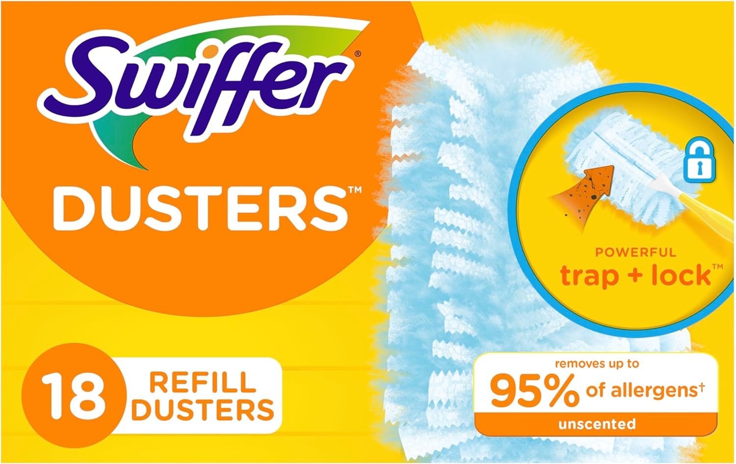 Swiffer Brand Multi-Surface Dusters Refills, Bamboo, White, 18 count ...
