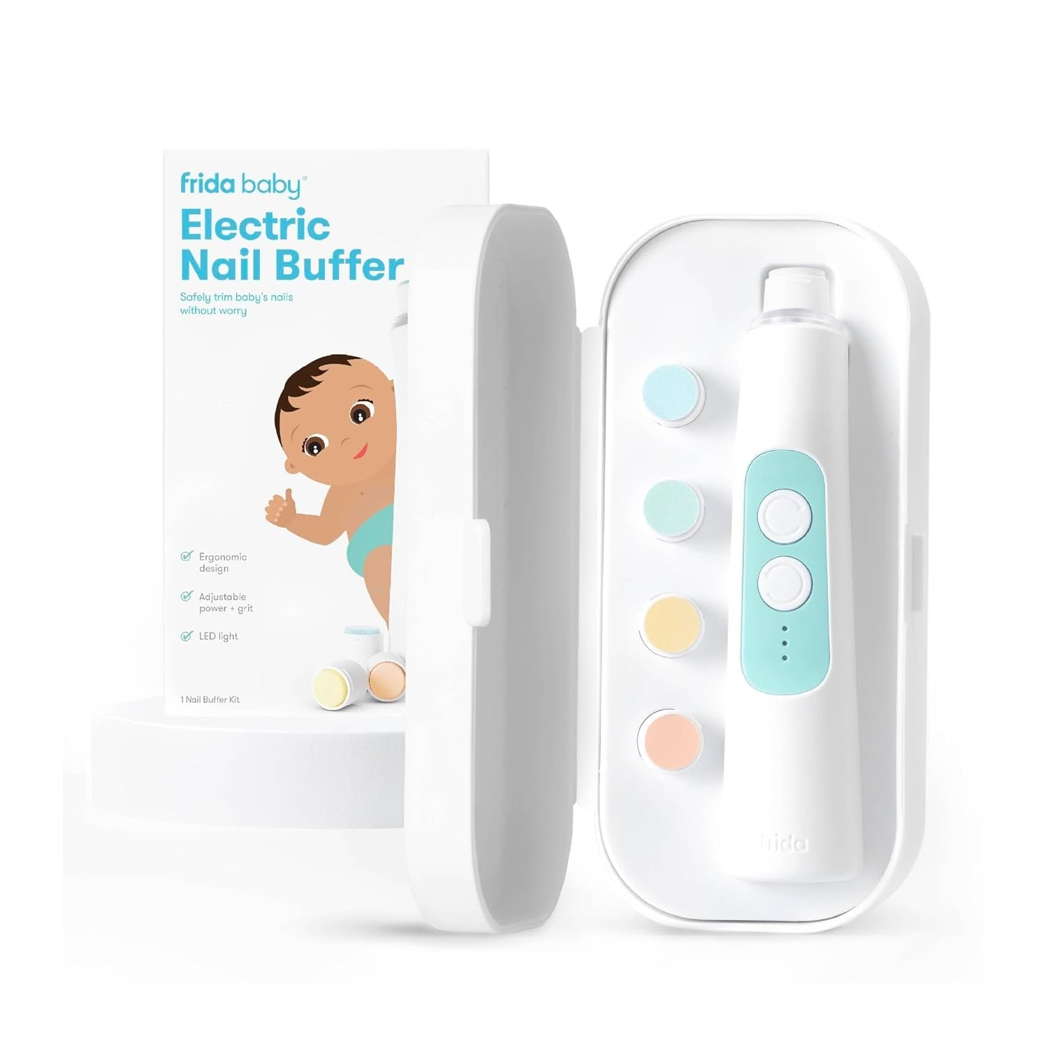 Frida Baby Electric Nail Buffer | Safe + Easy Baby Nail File, Baby Nail ...