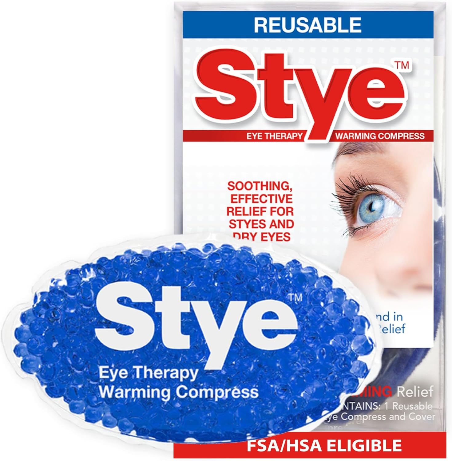 Stye Eye Therapy Reusable Warming Compress, Relief for Styes and Dry ...