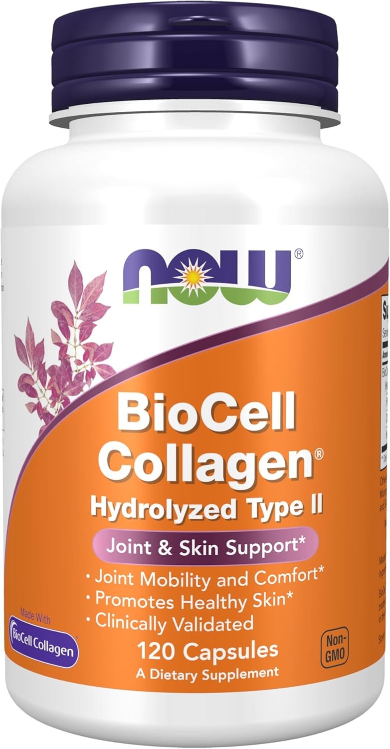 NOW Foods Supplements, BioCell Collagen® Hydrolyzed Type II, Clinically ...