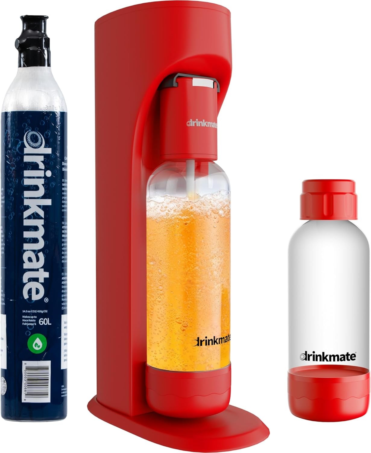 Drinkmate OmniFizz Sparkling Water and Soda Maker, Carbonates Any Drink ...
