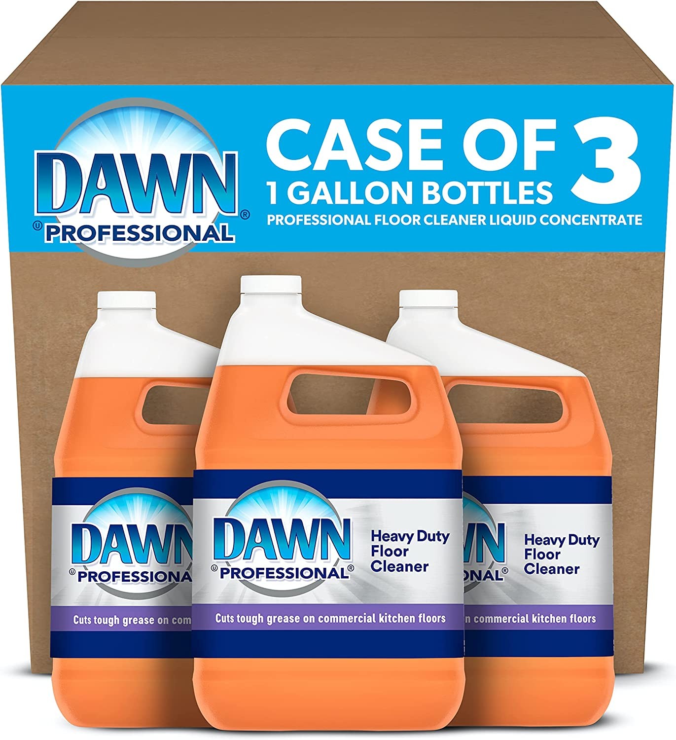 P&G Professional Dawn Heavy Duty Floor Cleaner, Bulk Multi-Surface ...