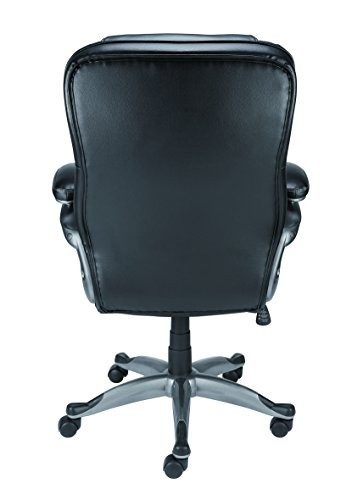 STAPLES 923523 Osgood Bonded Leather High-Back Manager's Chair Black ...