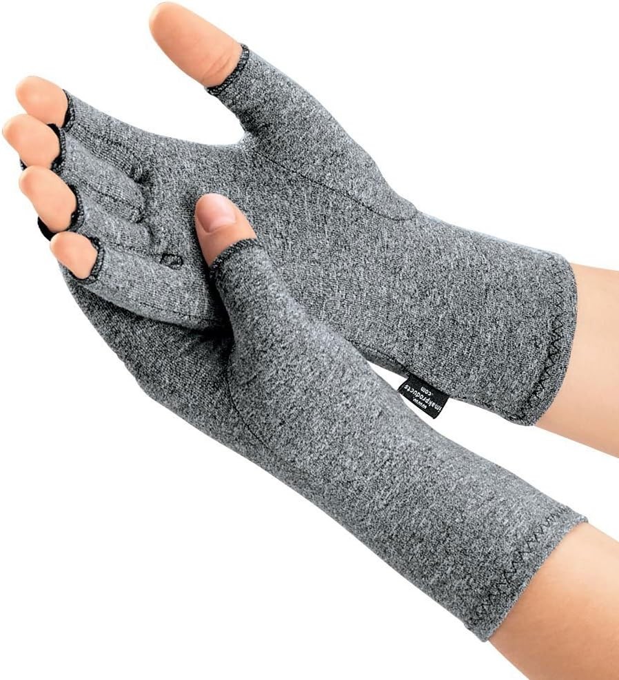 IMAK Compression Arthritis Gloves - Fingerless, Support for Joint Pain ...