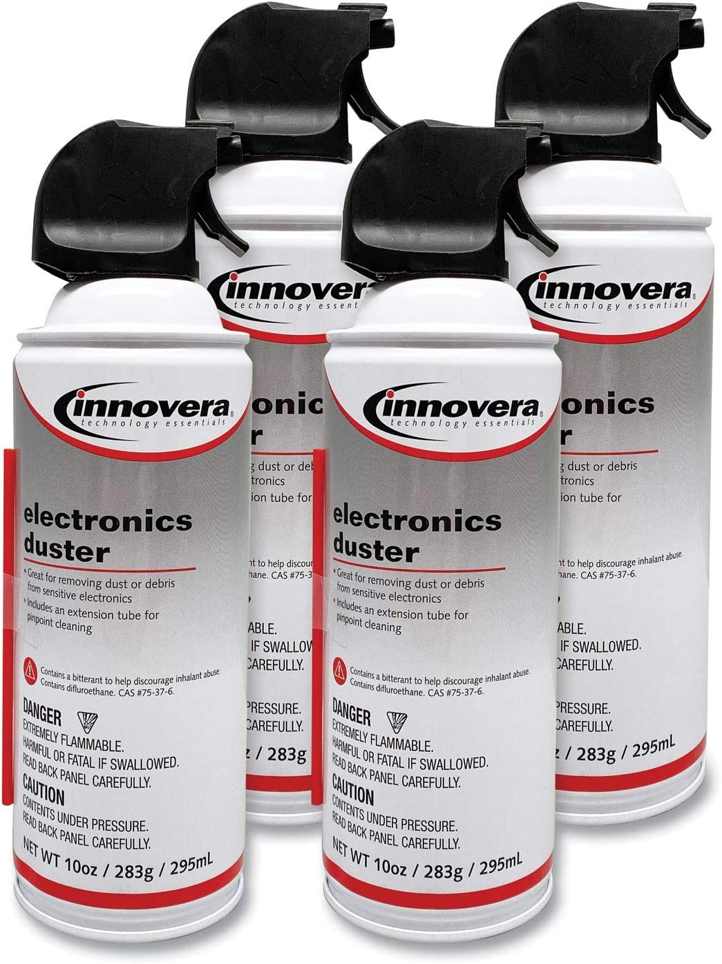 Innovera Compressed Air Duster Cleaner, 10 Oz Can, 4/Pack Deals and ...
