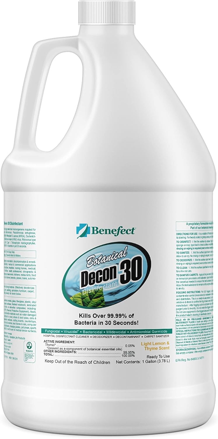 Benefect Botanical Decon 30 Disinfectant Cleaner - All Natural Formula ...