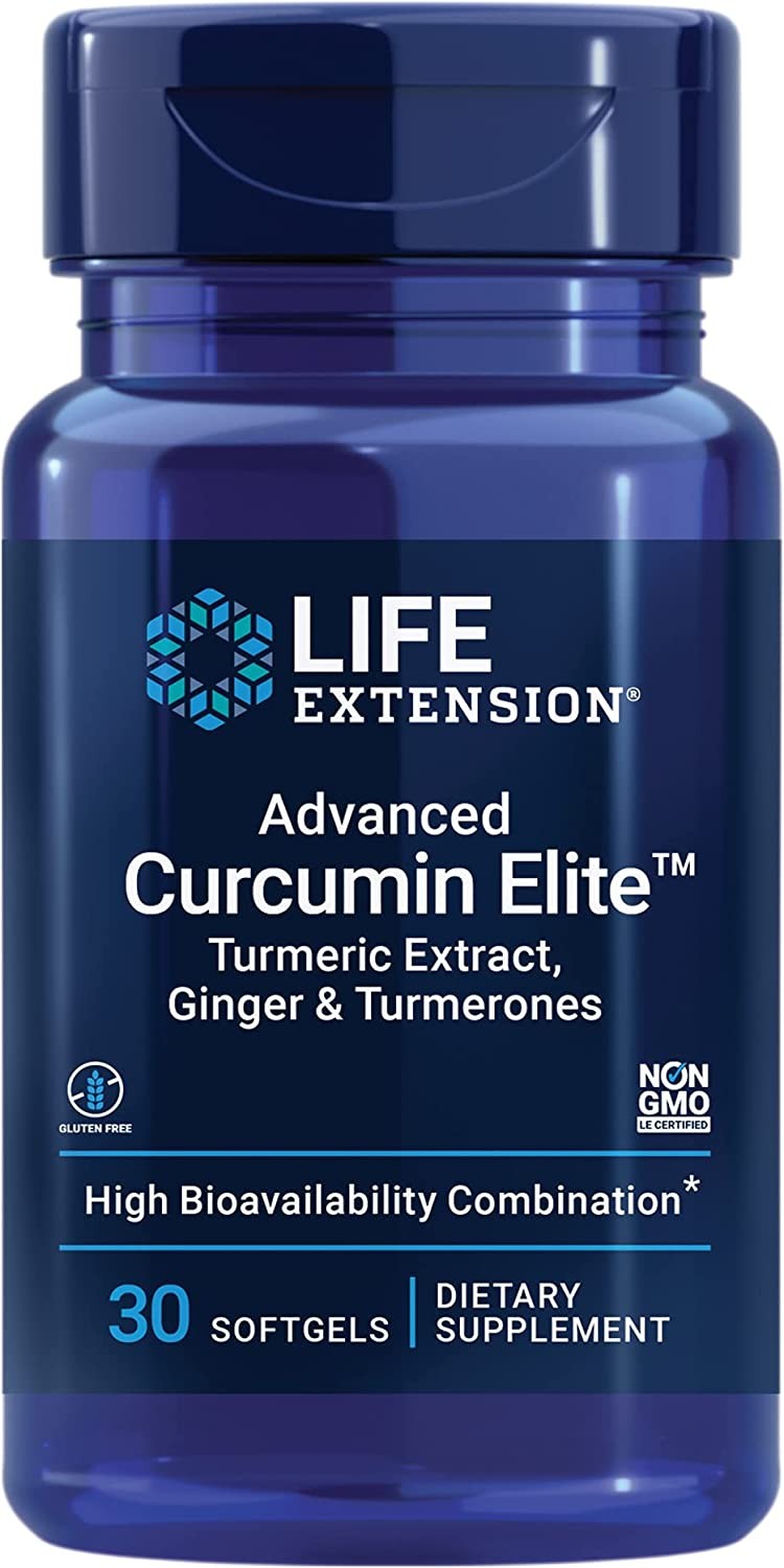 Life Extension Advanced Curcumin Elite Turmeric Extract, Ginger ...