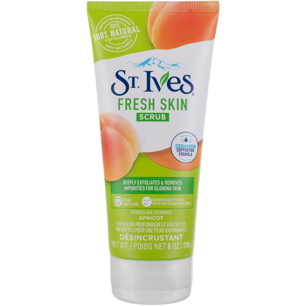 St Ives Fresh Skin Exfoliating Face Scrub, Apricot, 6 oz (12 pack ...