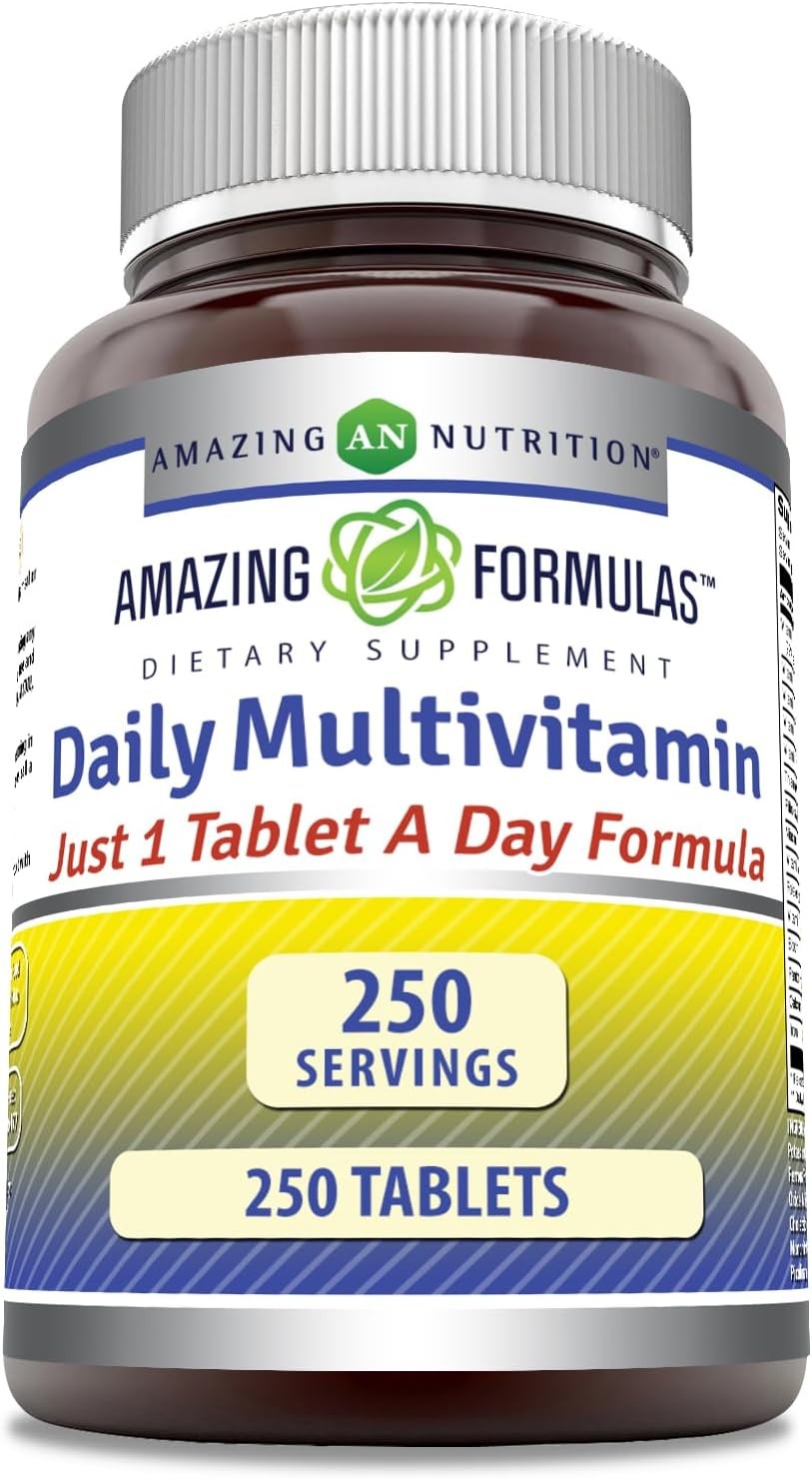 Amazing Formulas Daily Multivitamin Tablets (Non-GMO) - Just 1 Tablets ...