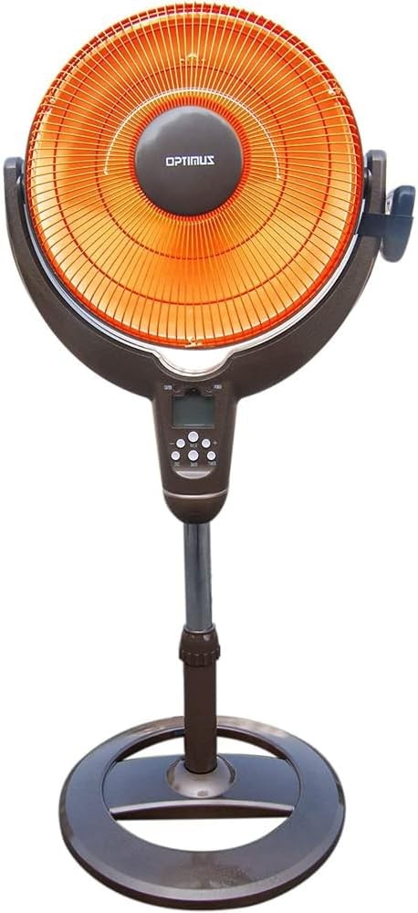 Optimus 14" Oscil Pedestal Digital Dish Remote Heater, Black Deals and Price History at ...