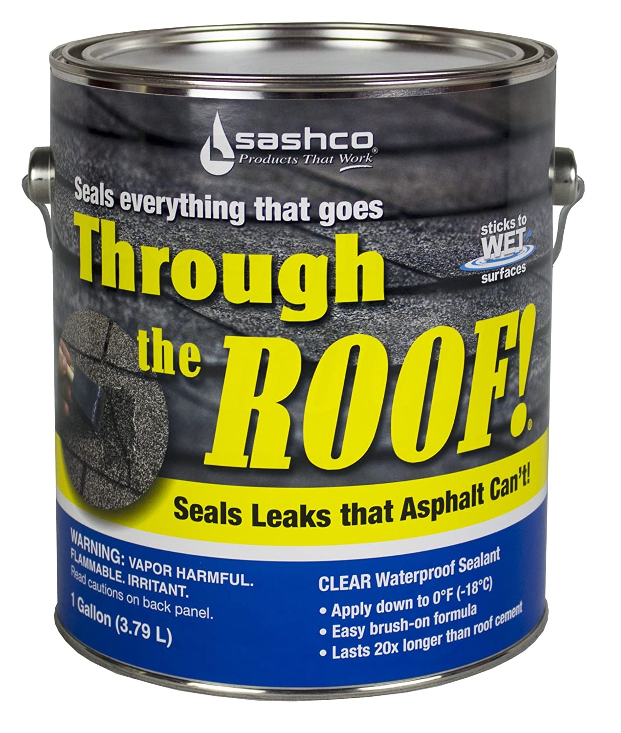 Sashco 14004 Gallon Clear Roof Sealant Deals and Price History at ...