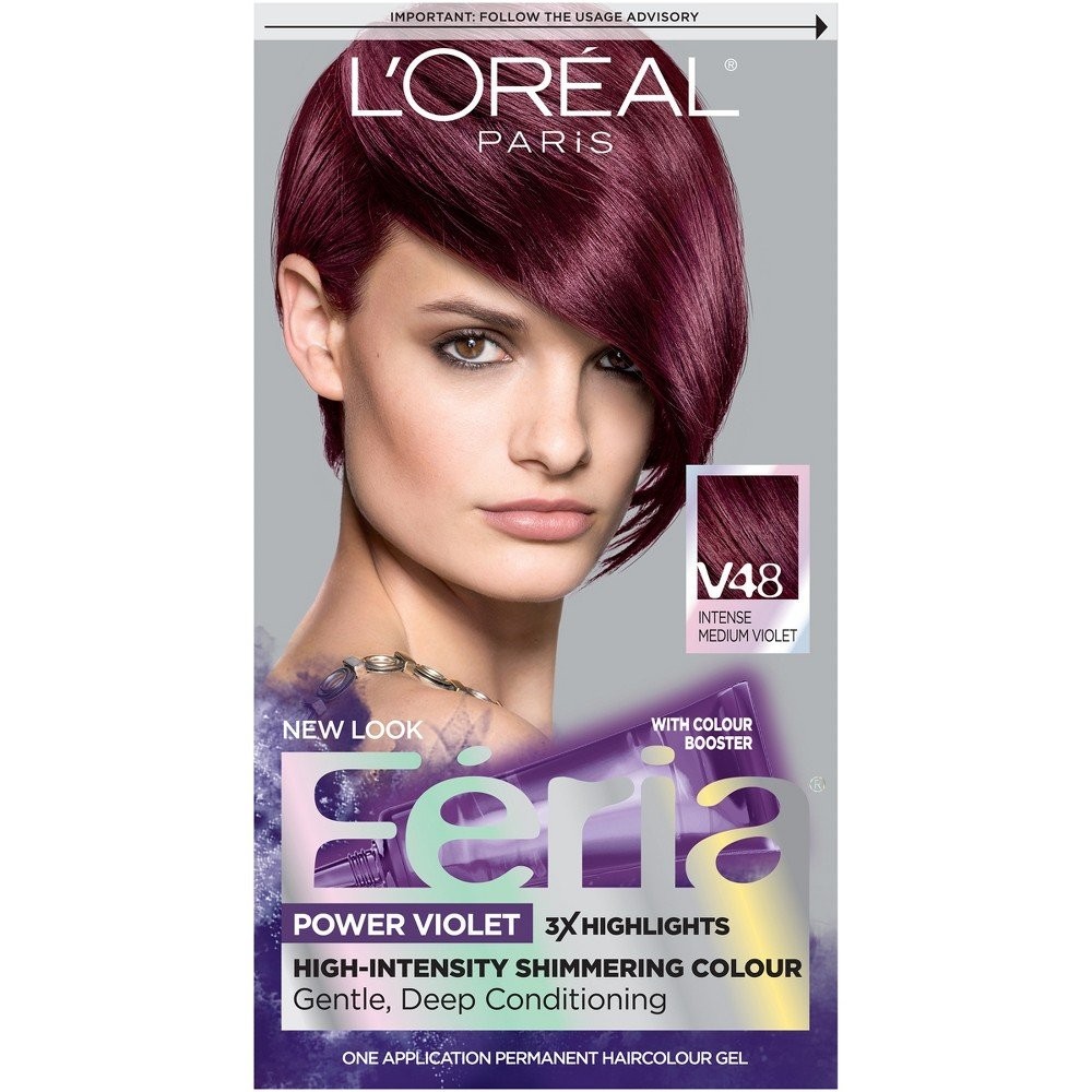 L'Oreal Paris Feria Multi-Faceted Shimmering Permanent Hair Color Hair ...
