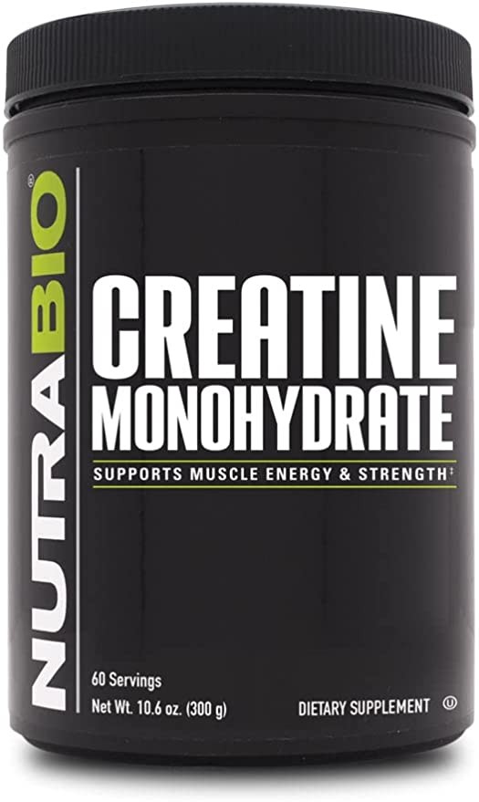 NutraBio Creatine Monohydrate - Pure Grade - Supports Muscle Energy and ...