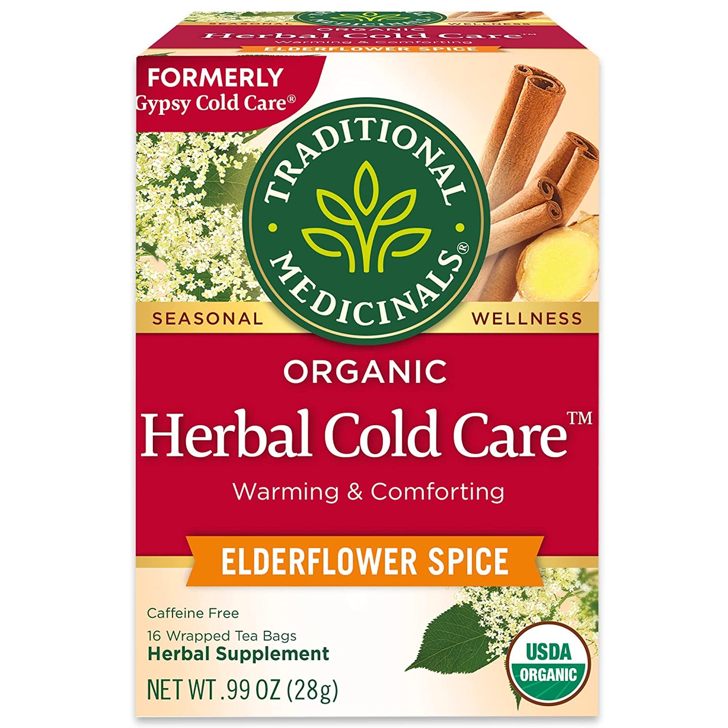 Traditional Medicinals Gypsy Cold Care Herb Tea 16 ct. (Pack of 1 ...