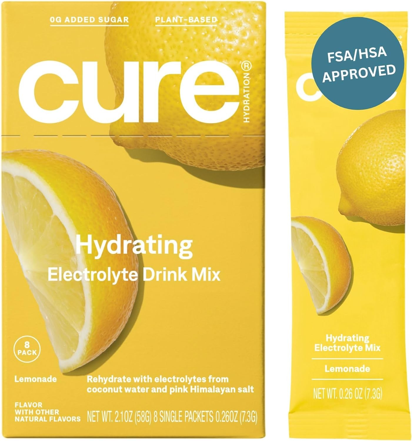 Cure Hydrating Electrolyte Mix | Electrolyte Powder for Dehydration ...