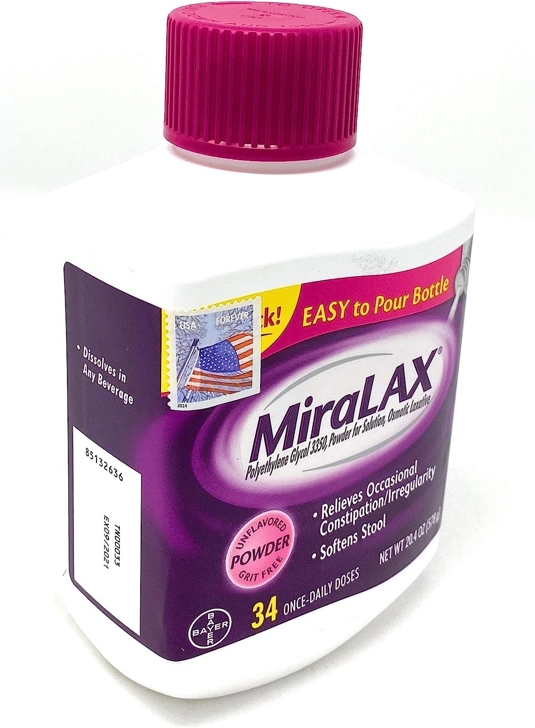 MiraLAX Powder Laxative, 34 Doses, 20.4 Ounce Best Deals and Price ...