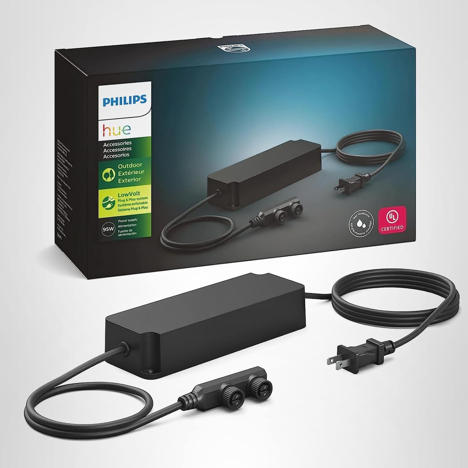 Philips Hue Outdoor 100W Power Supply Black - Connect Multiple Hue ...