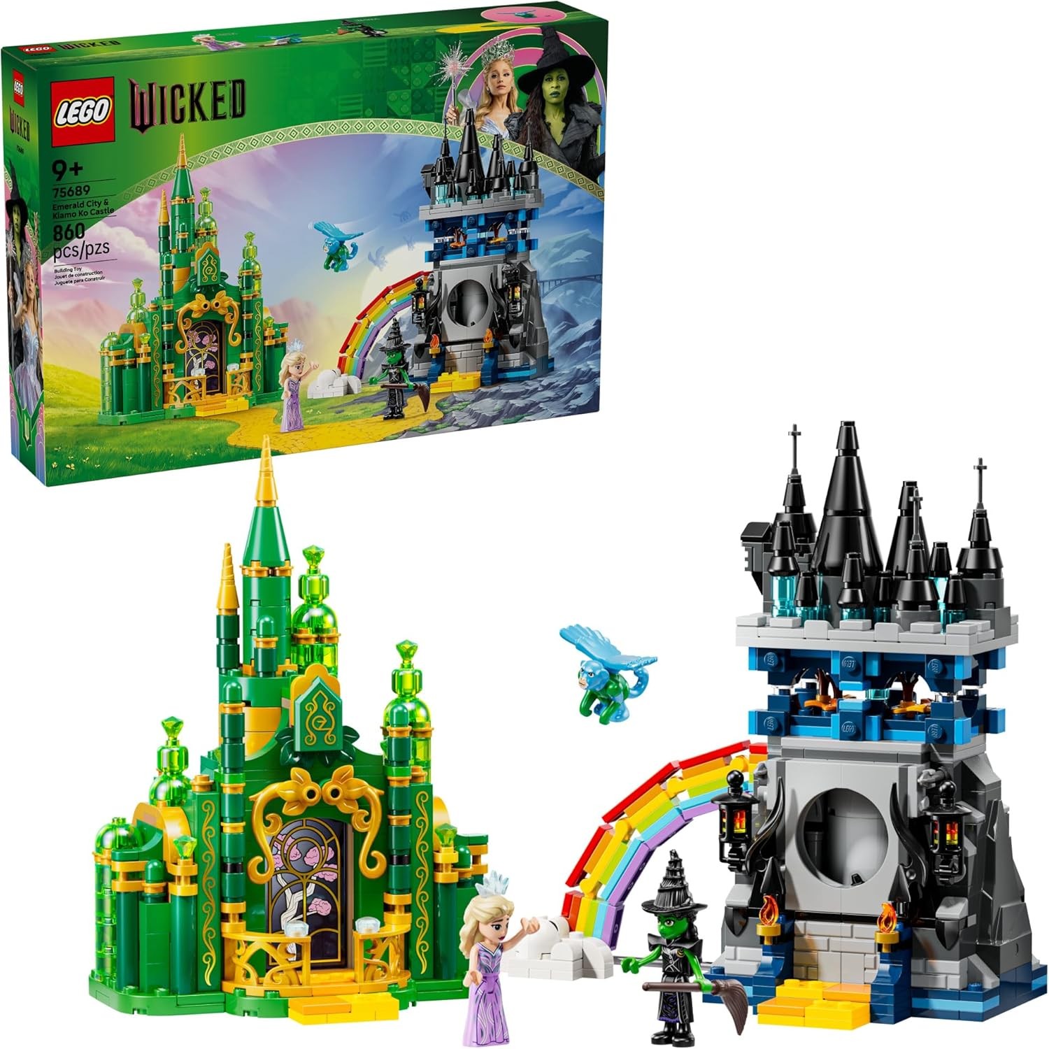 LEGO Wicked Emerald City & Kiamo Ko Castle Building Toy - Elphaba ...