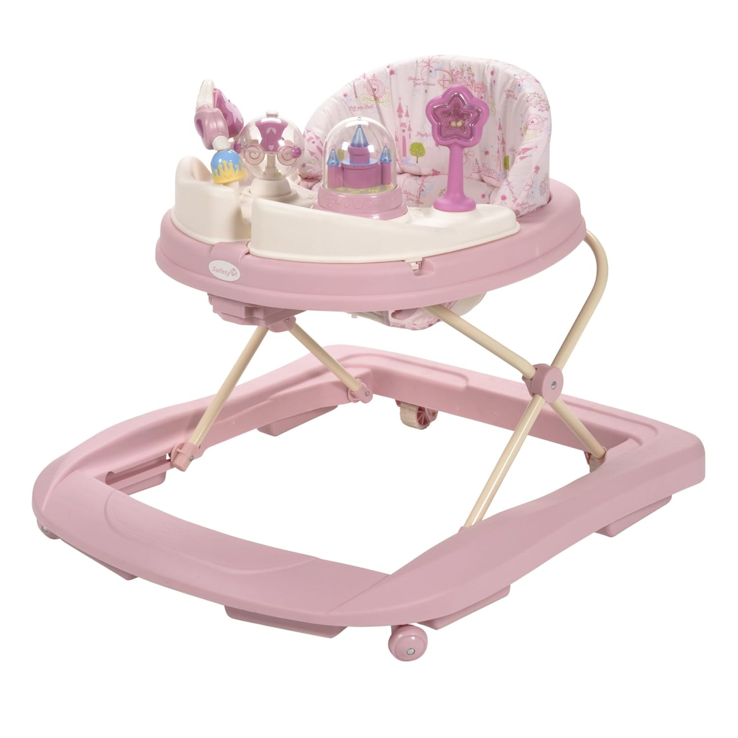 Disney Baby Walker with Wheels, Pink Baby Walkers and Activity Center ...