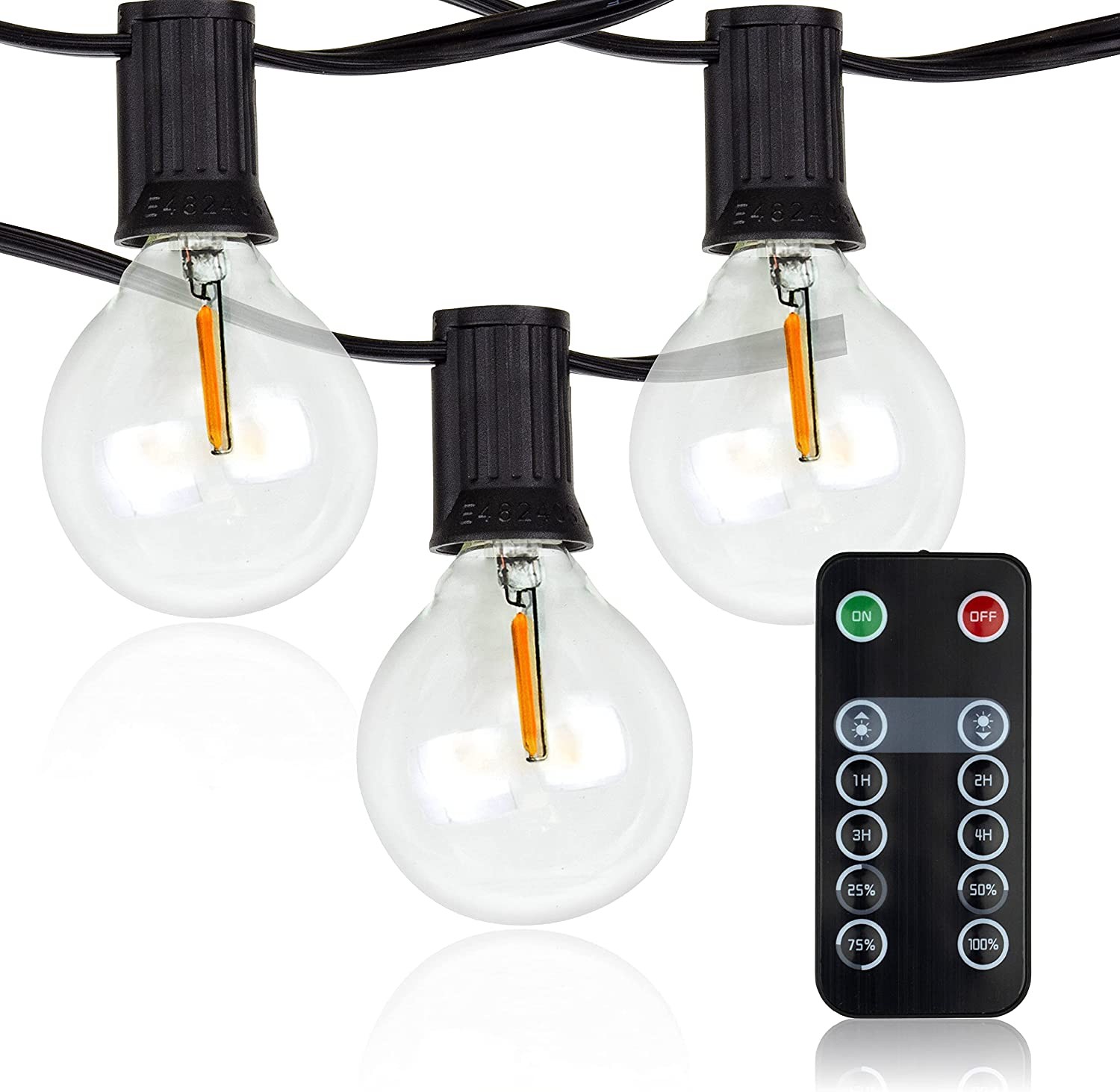 Newhouse Lighting LED G40 String Lights with Weatherproof Technology ...