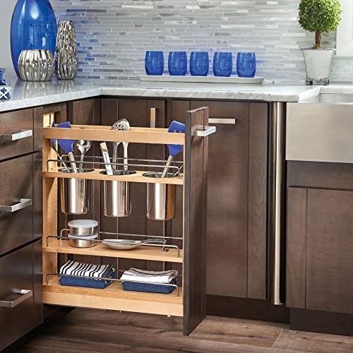 Rev-A-Shelf 448UT-BCSC-5C Series 5 Inch Kitchen Utensil Pull Out ...