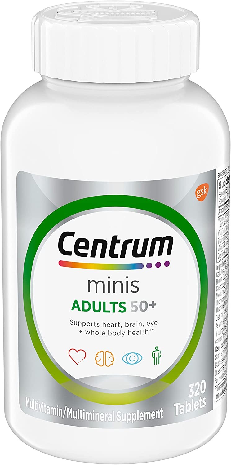 Centrum Minis Silver Multivitamin for Adults 50 Plus, Multimineral ...
