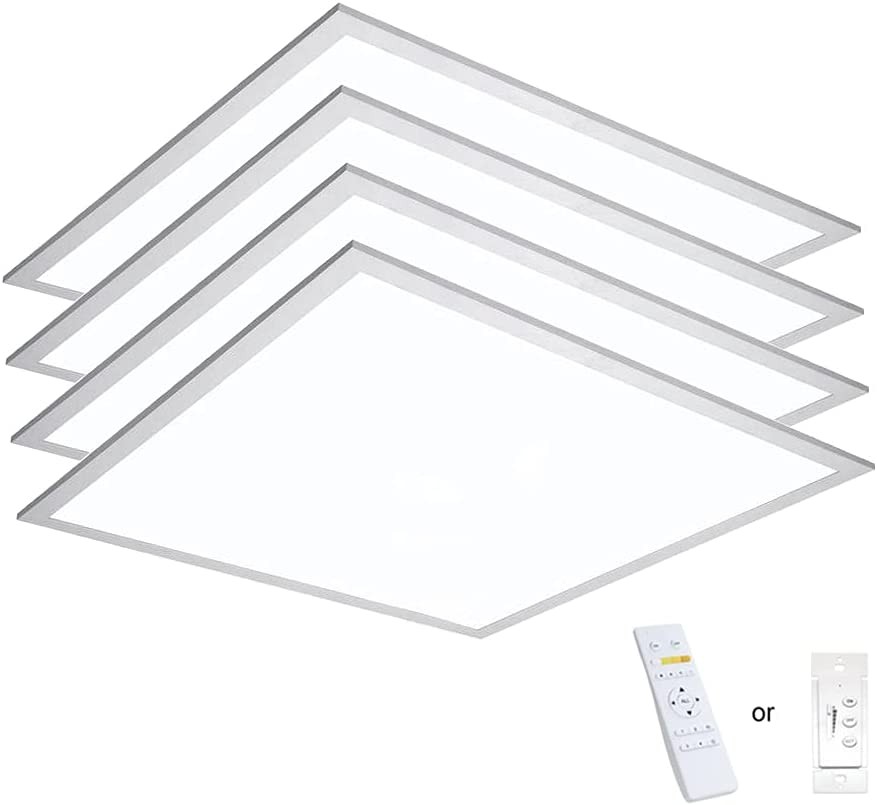4-Pack 2x2 FT LED Panel Light, 40W, 4200 Lumens, 3000-5000K Adjustable ...