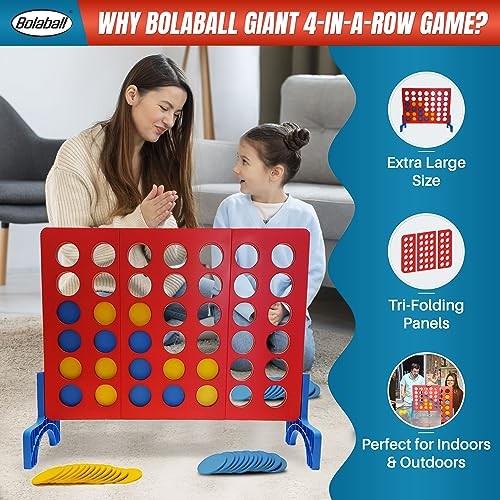 Bolaball 4 in a Row Connect Games | Outdoor Board Game | Giant Family ...