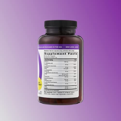 Twinlab Stress B-Complex Caps 250 Capsules - High Potency Vitamin B ...