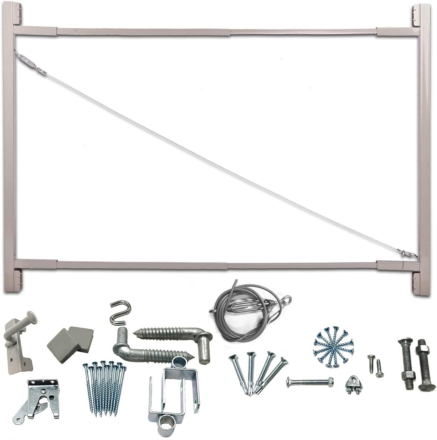Adjust-A-Gate Steel Frame Anti Sag Impervious to Fade and Rust ...