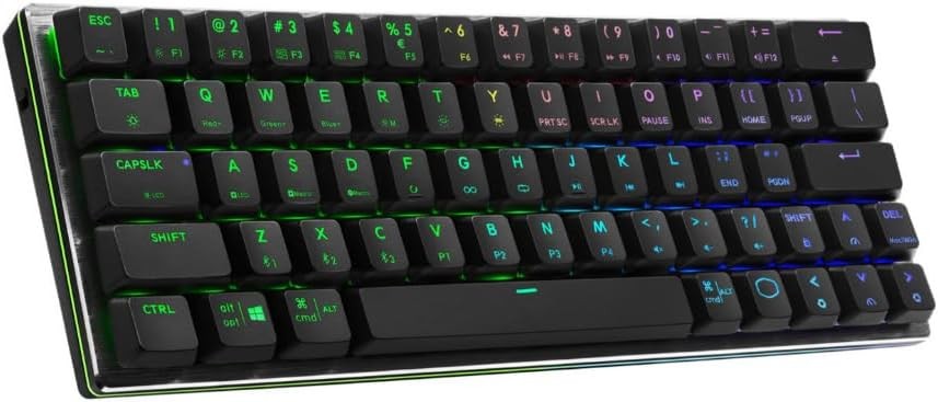 Cooler Master SK622 60% Wireless Bluetooth Space Gray Mechanical Low ...