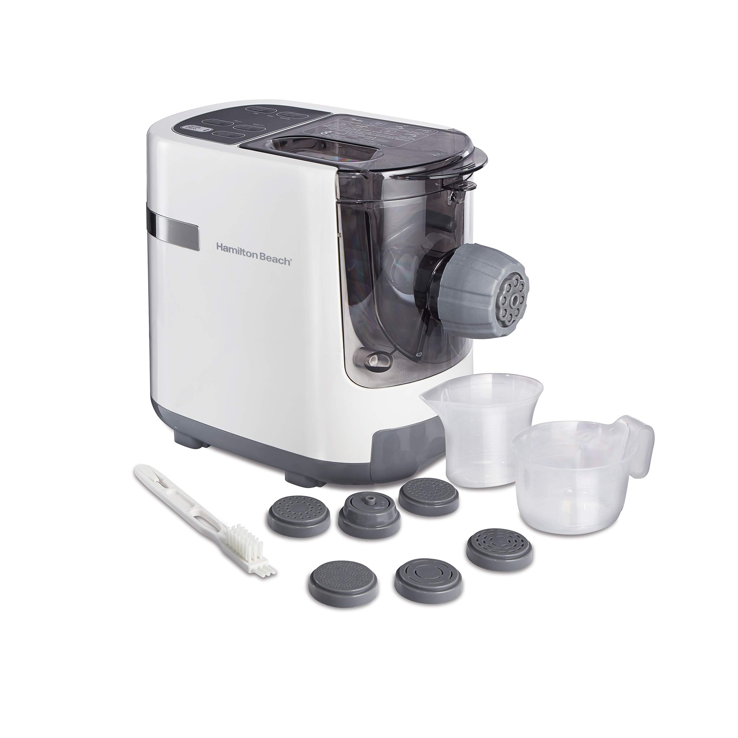 Hamilton Beach Electric Pasta Maker & Noodle Machine with 7 Molds for ...