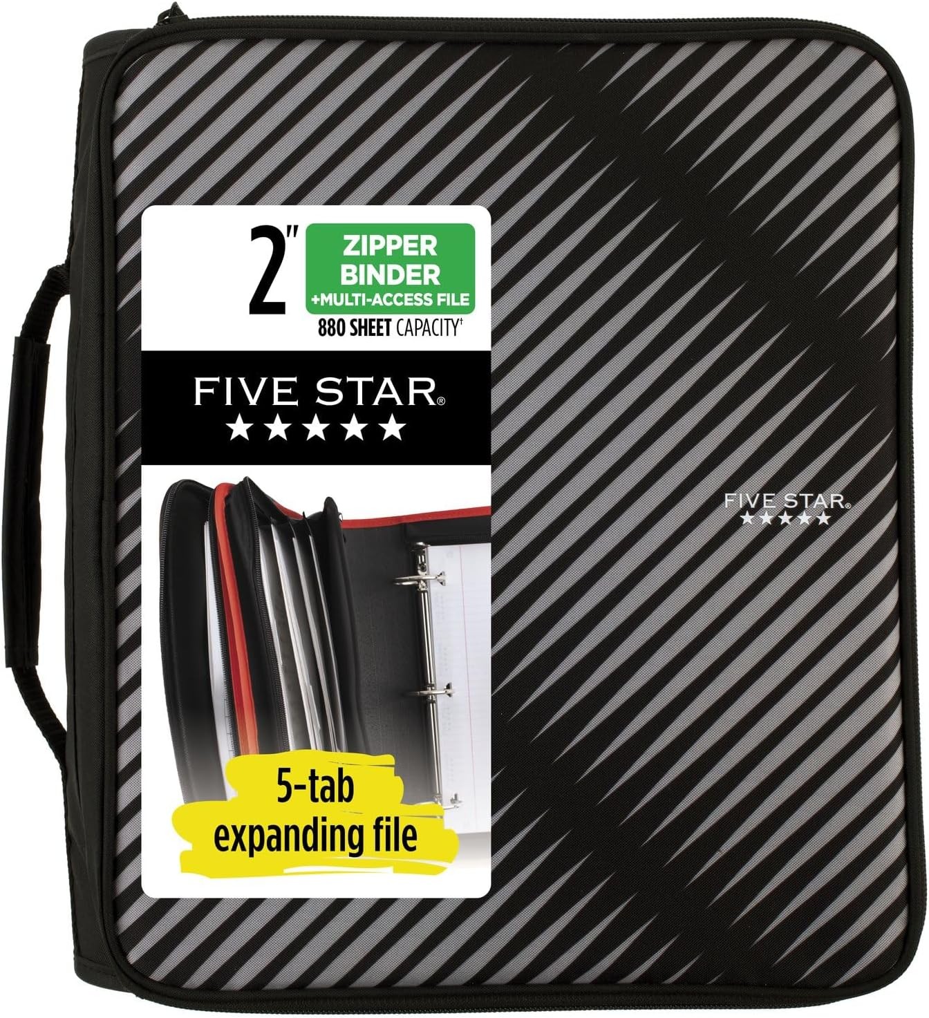 Mejores ofertas e historial de precios de Five Star Zipper Binder, 2 Inch 3-Ring Binder for ...