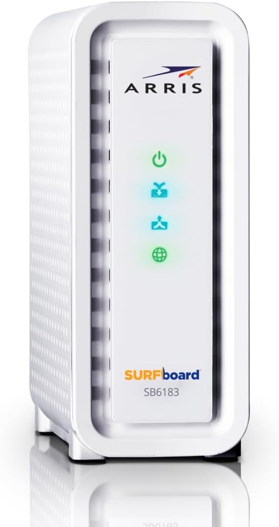 ARRIS (SB6183)-Cable Modem -Fast DOCSIS 3.0 16x4 Gigabit, For Comcast ...