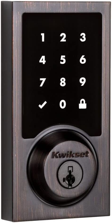 Kwikset 916 Keyless Entry Touchscreen SmartCode Electronic Deadbolt Smart Lock featuring ...