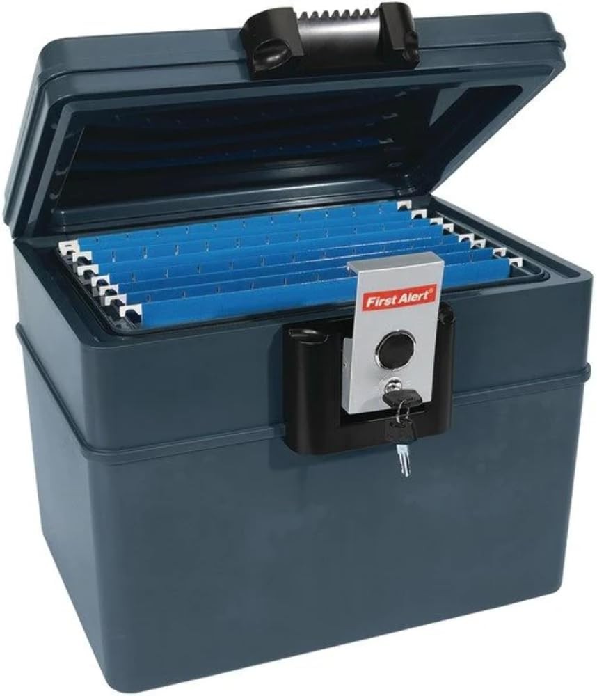 First Alert 2037F Water and Fire Protector File Chest, 0.62 Cubic Feet ...