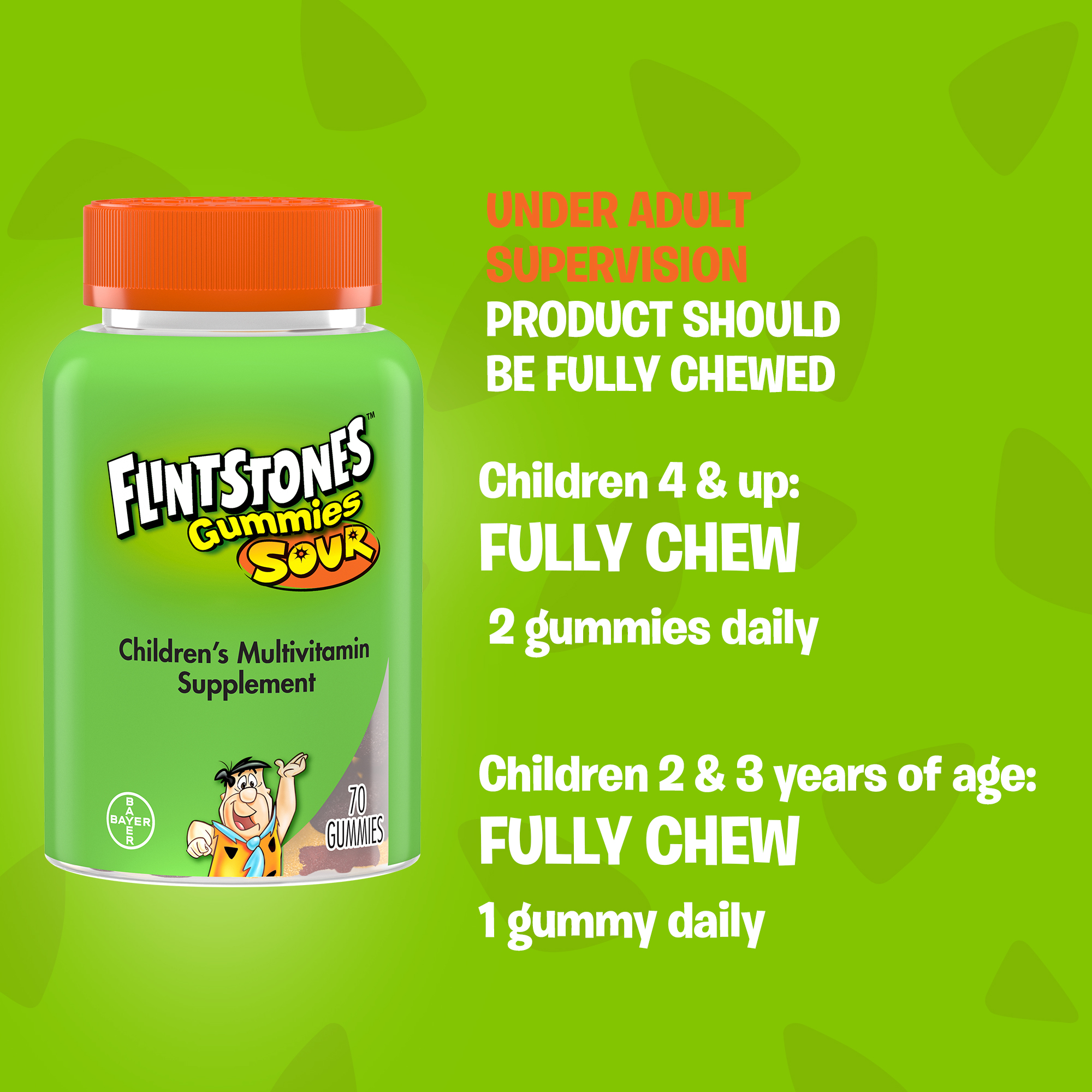 Flintstones Sour Gummies Kids Vitamins, Multivitamin for Kids, 180 Ct ...