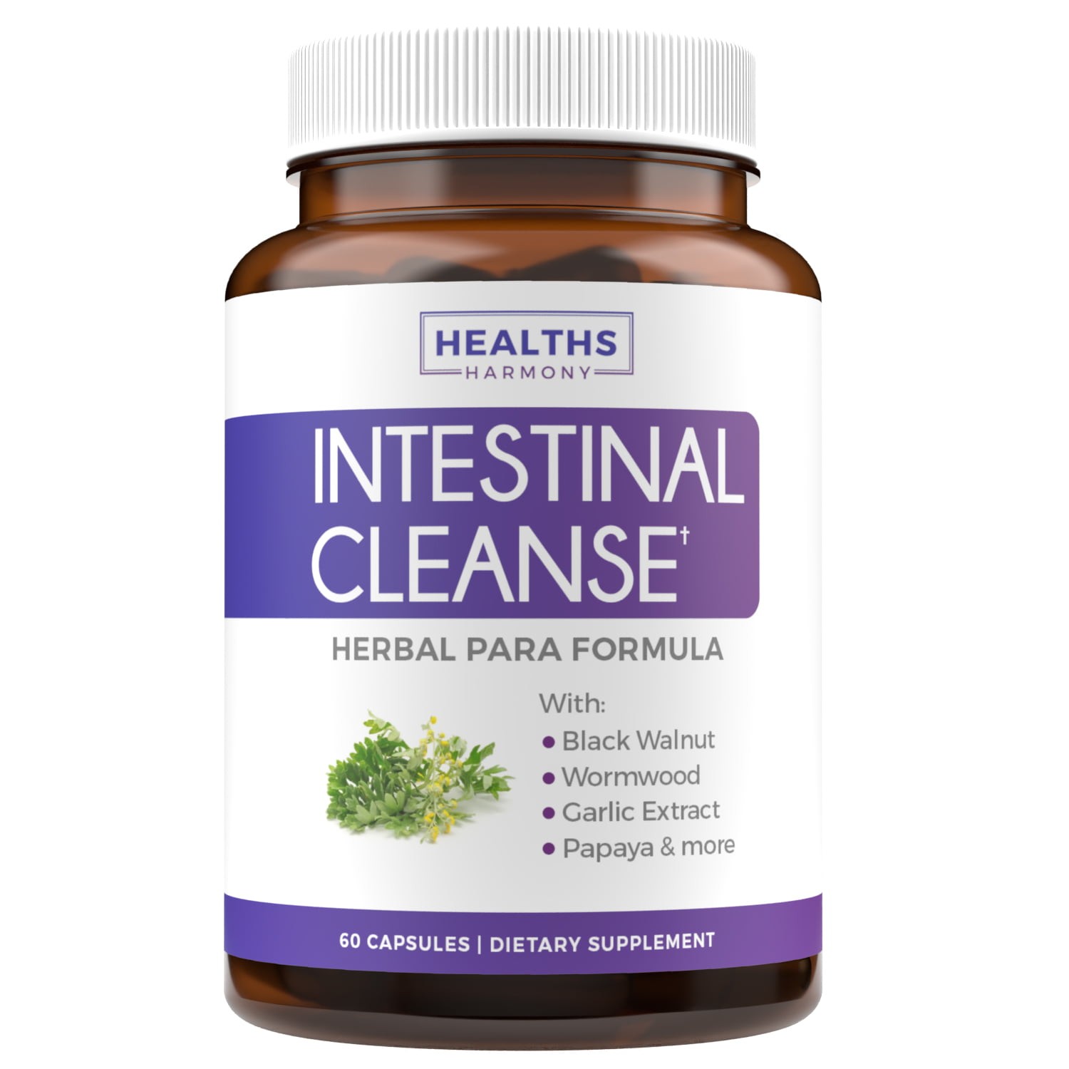 Healths Harmony Intestinal Cleanse (NON-GMO) Intestinal Support for ...
