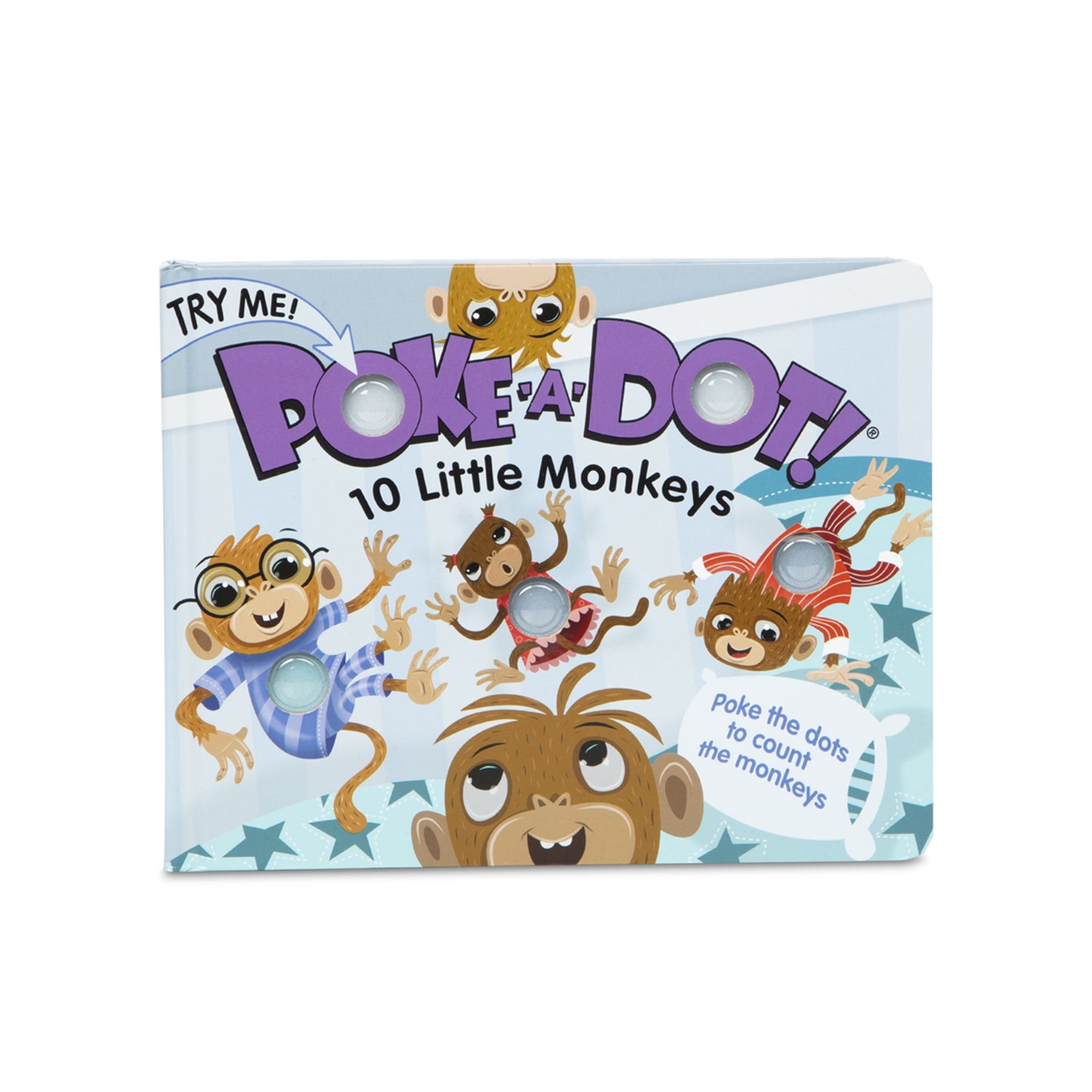 Melissa & Doug Children's Book - Poke-a-Dot: 10 Little Monkeys (Board ...
