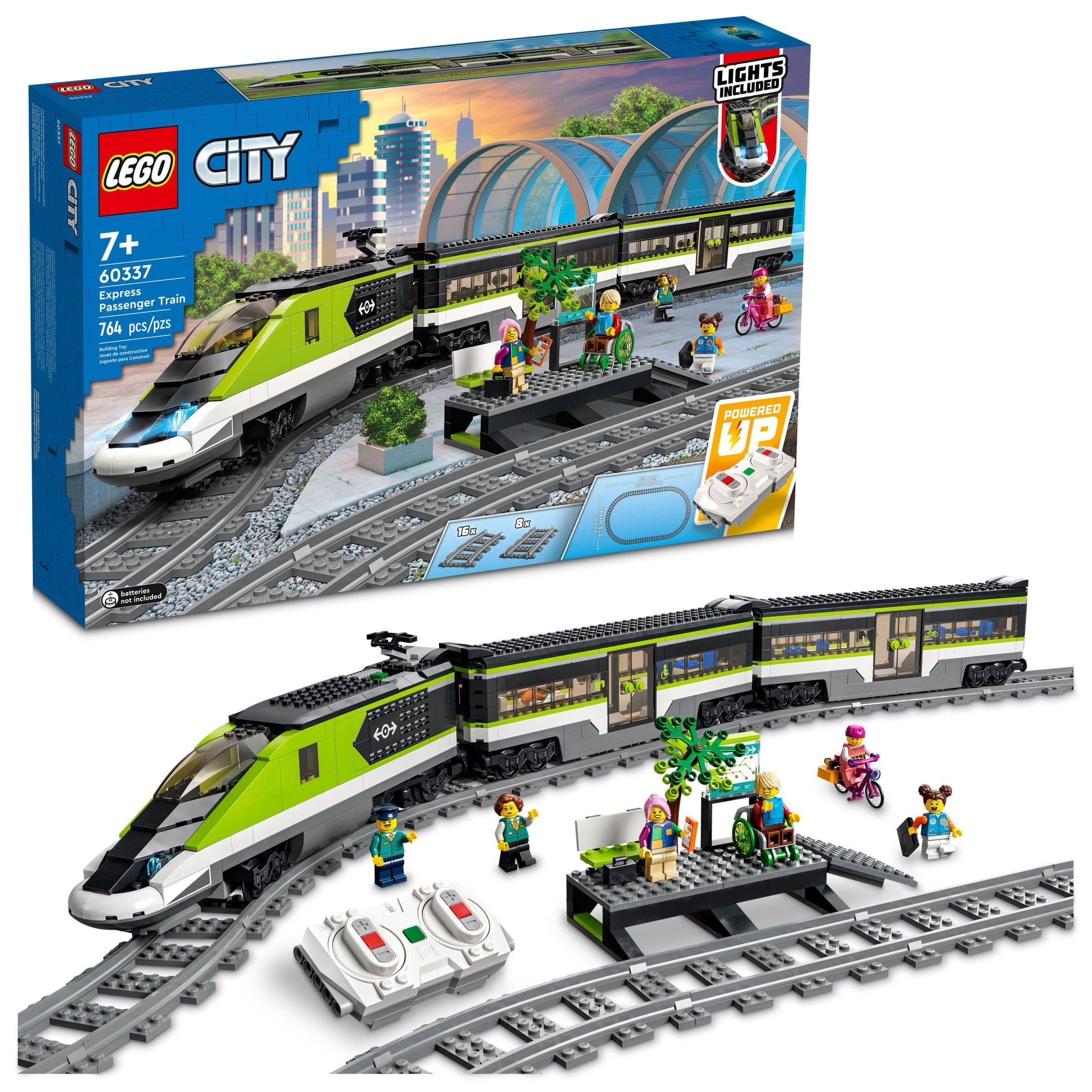 LEGO City Express Passenger Train Set, 60337 Remote Controlled Toy ...