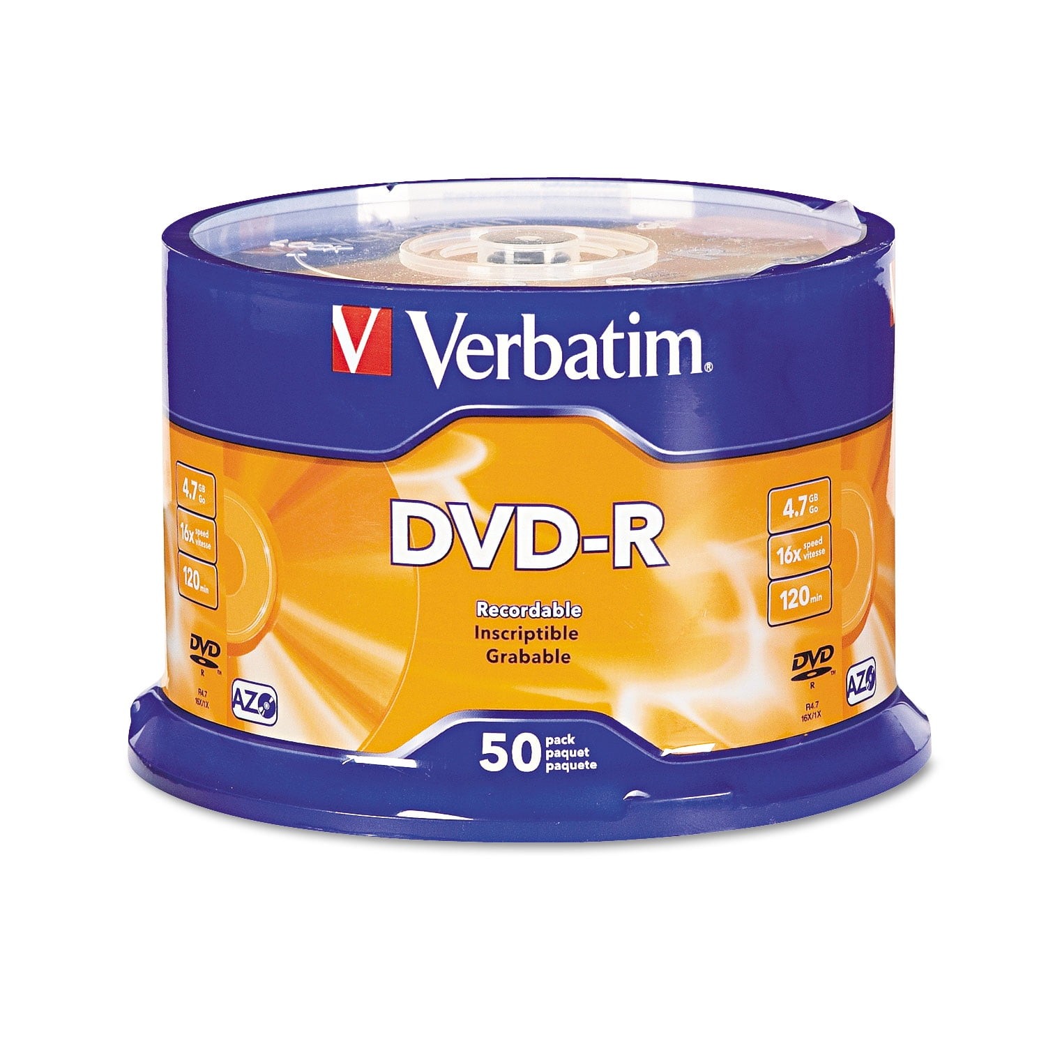 Mejores ofertas e historial de precios de Verbatim DVD-R 4.7GB 16x AZO ...