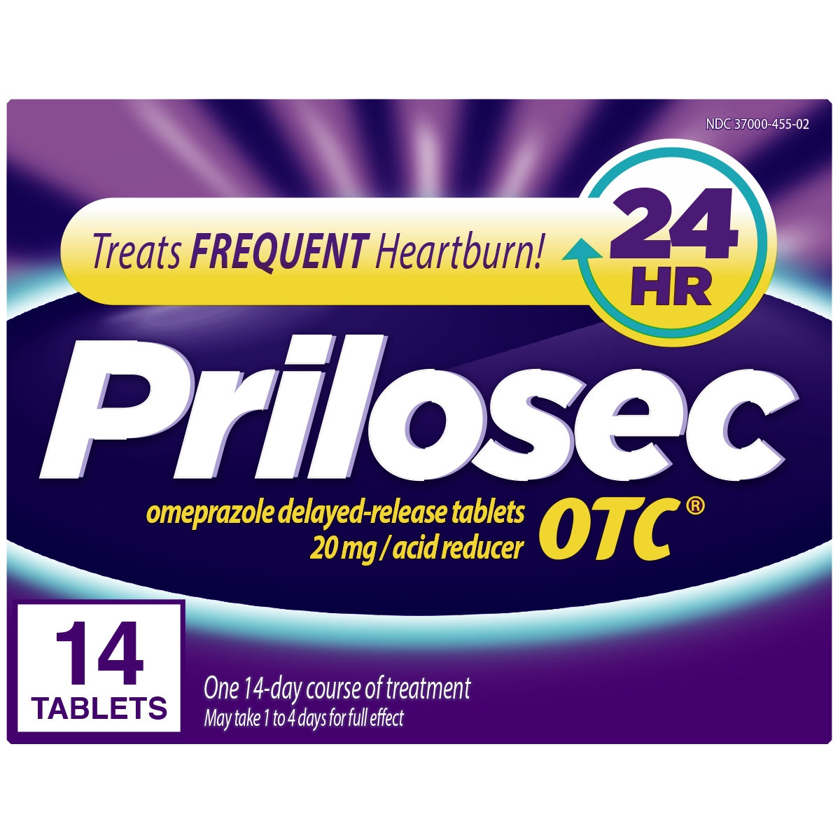 Prilosec OTC Heartburn Relief, Omeprazole Over-the-Counter Medicine ...