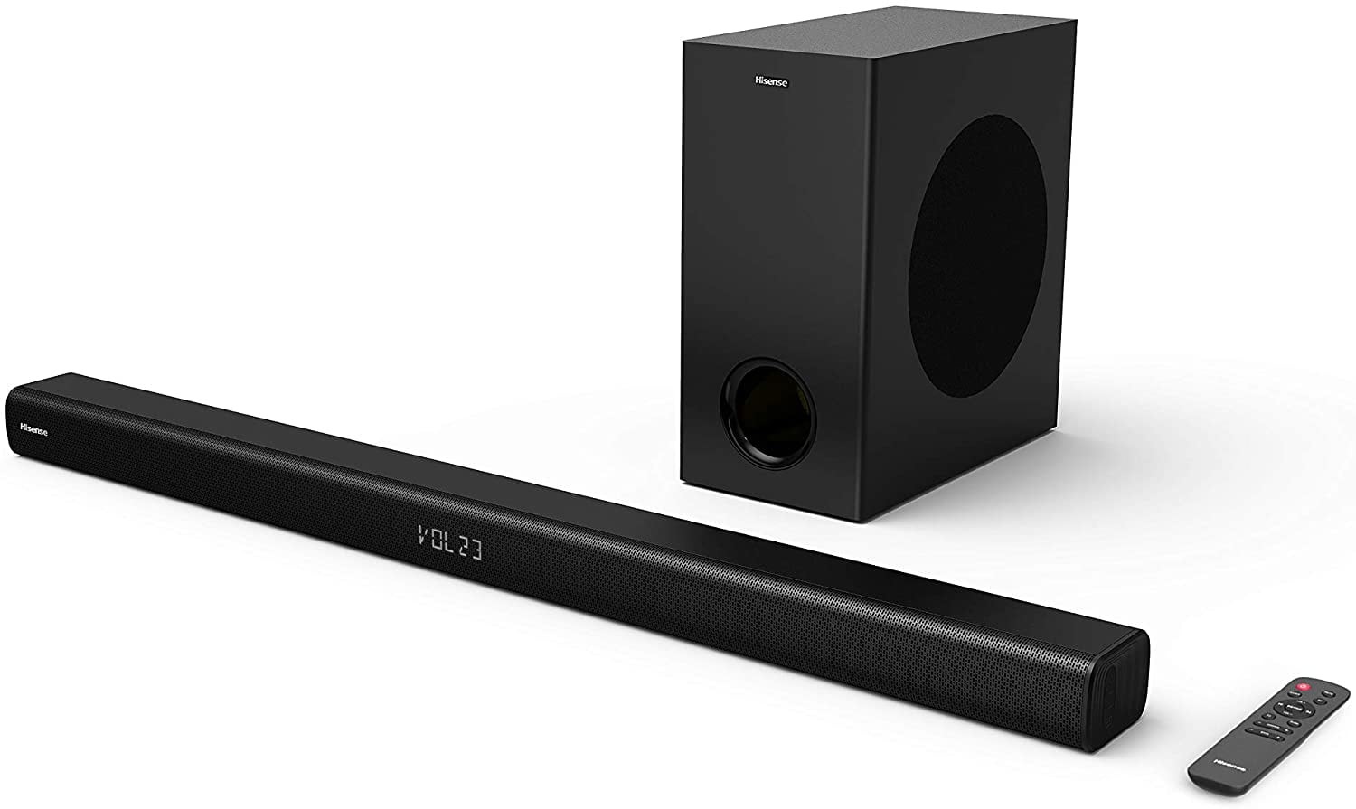 Hisense HS212F 2.1 Channel Sound Bar with Wireless Subwoofer, 120W ...